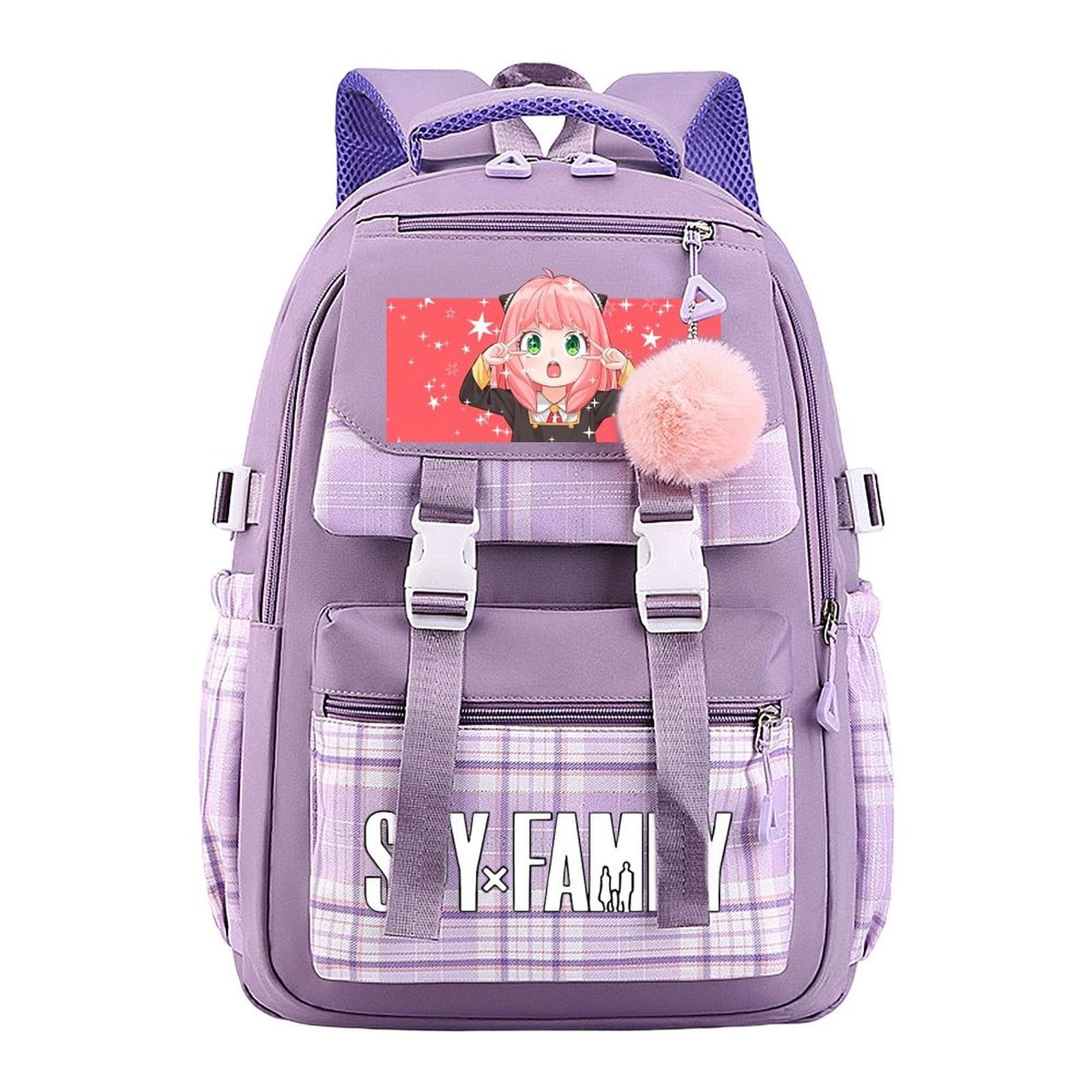 WAUOEMY Women Cute Spy X Family Anime Backpack 2D Printed Business ...