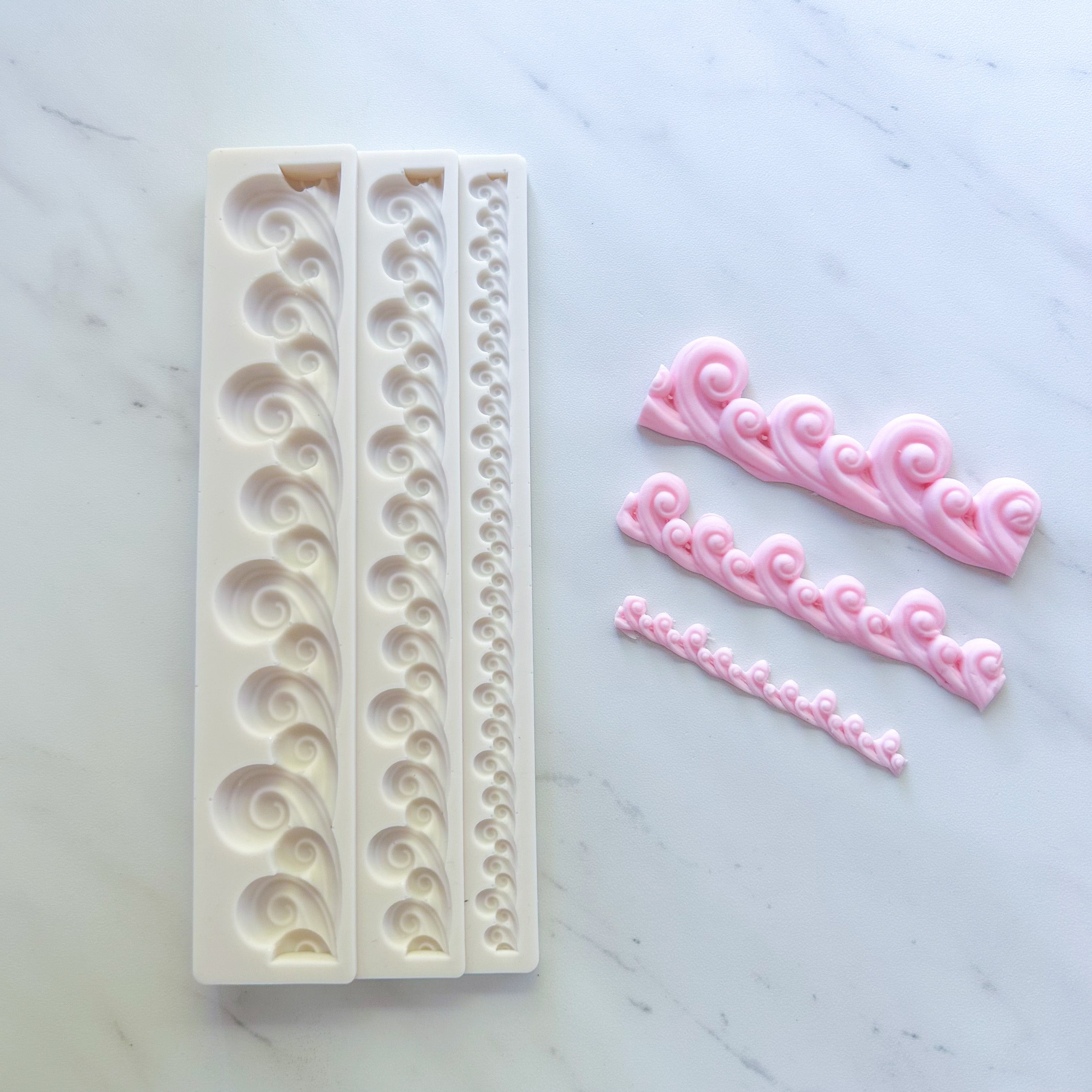 WAVE BORDER BAKING MOLD FOR CUPCAKES, CAKEPOPS, CHOCOLATE STRAWBERRIES ...
