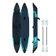 BRIS 14.1Ft Inflatable Boat Kayak for Paddle Fishing with Motor Support ...