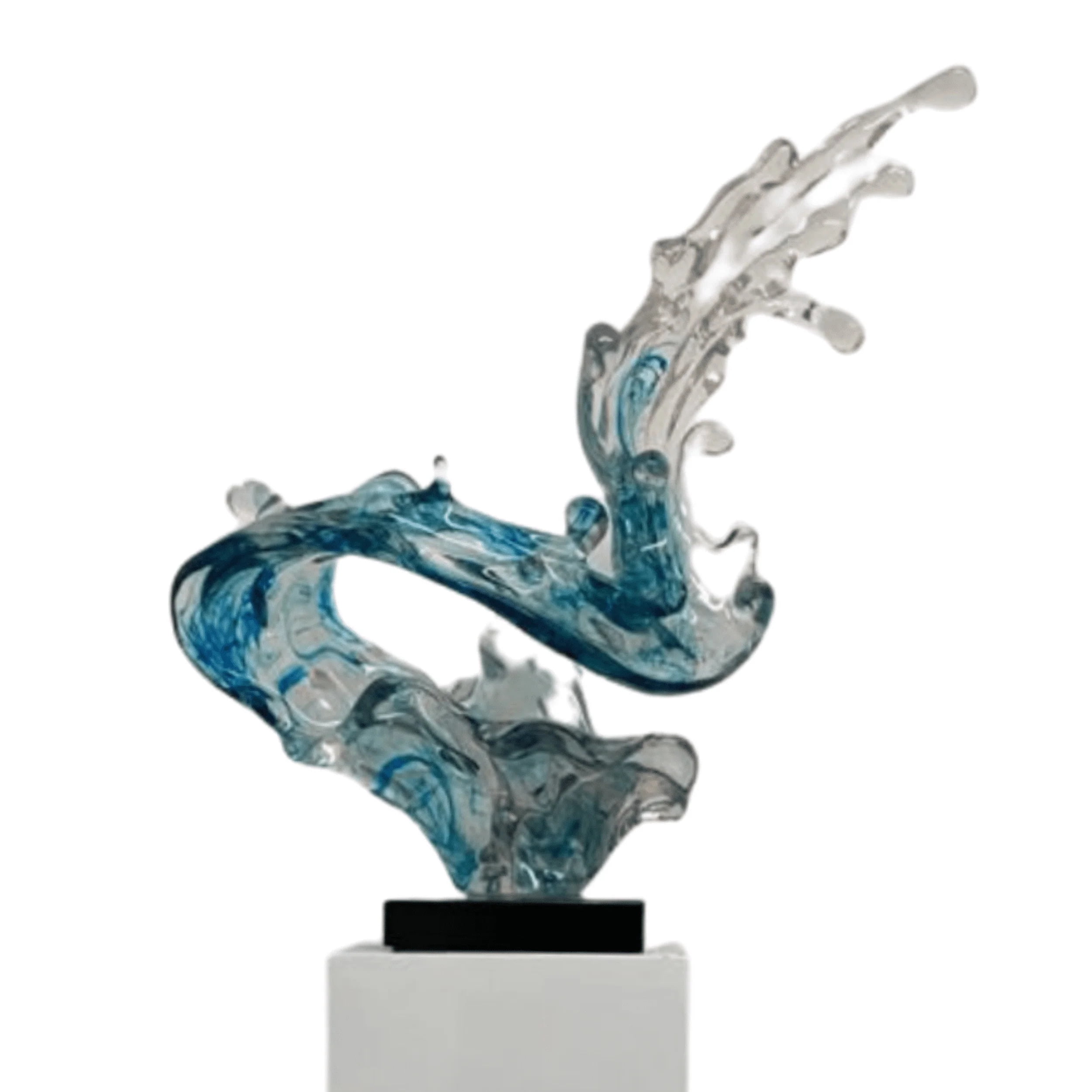 WAVE SCULPTURE IN TRANSPARENT BLUE // MEDIUM // TOP ONLY - Walmart.com