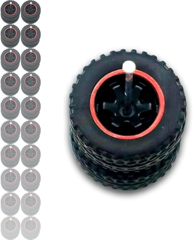 Hot 1/64 Wheels Off Road for Diecast Model Cars Truck (Red Circle, 10 ...