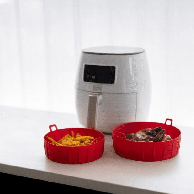 WAVELU Air Fryer Silicone Pot Liner | EXTRA STRONG | Food Safe Air ...