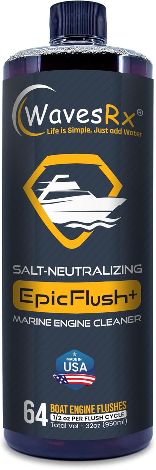 WAVESRX Salt-Neutralizing Boat & Jet Ski Motor Flush + Protectant ...