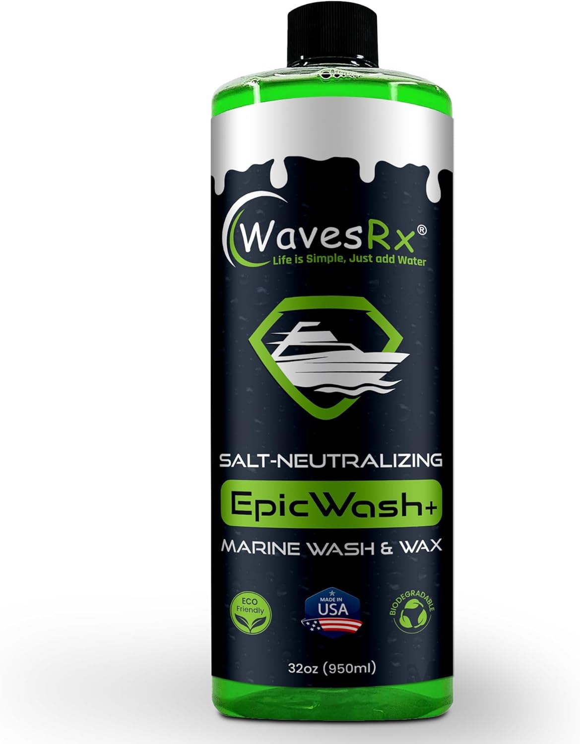 WAVESRX Salt Neutralizing Boat Soap & Deck Wash with SiO2 Surface ...