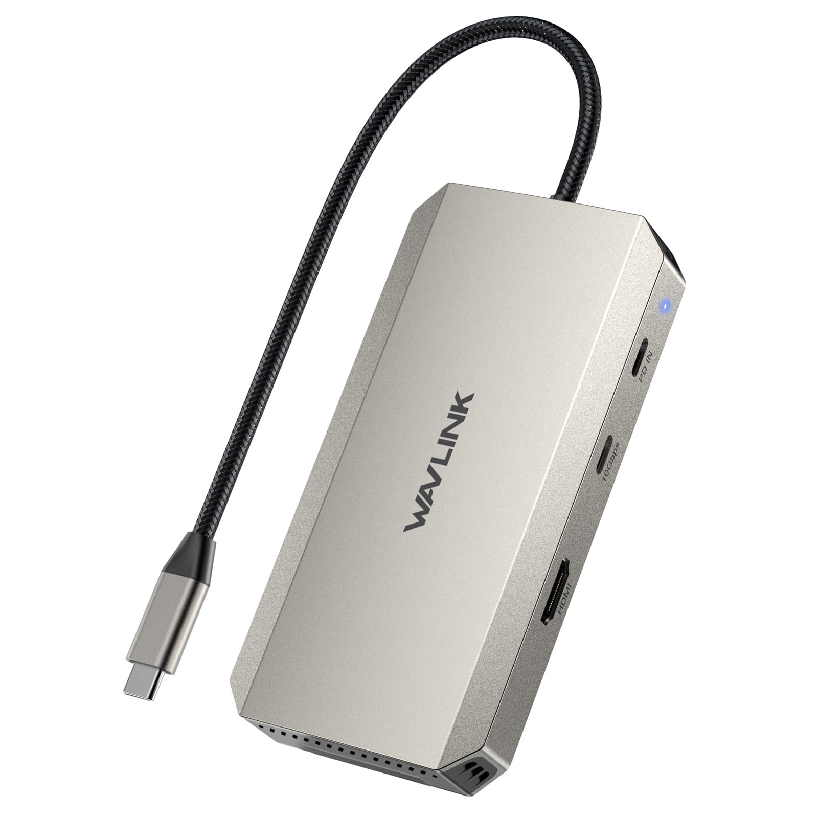 WAVLINK 4K USB HUB, 10Gbps USB Adapter with PCIe/SSD Enclosure 87W ...