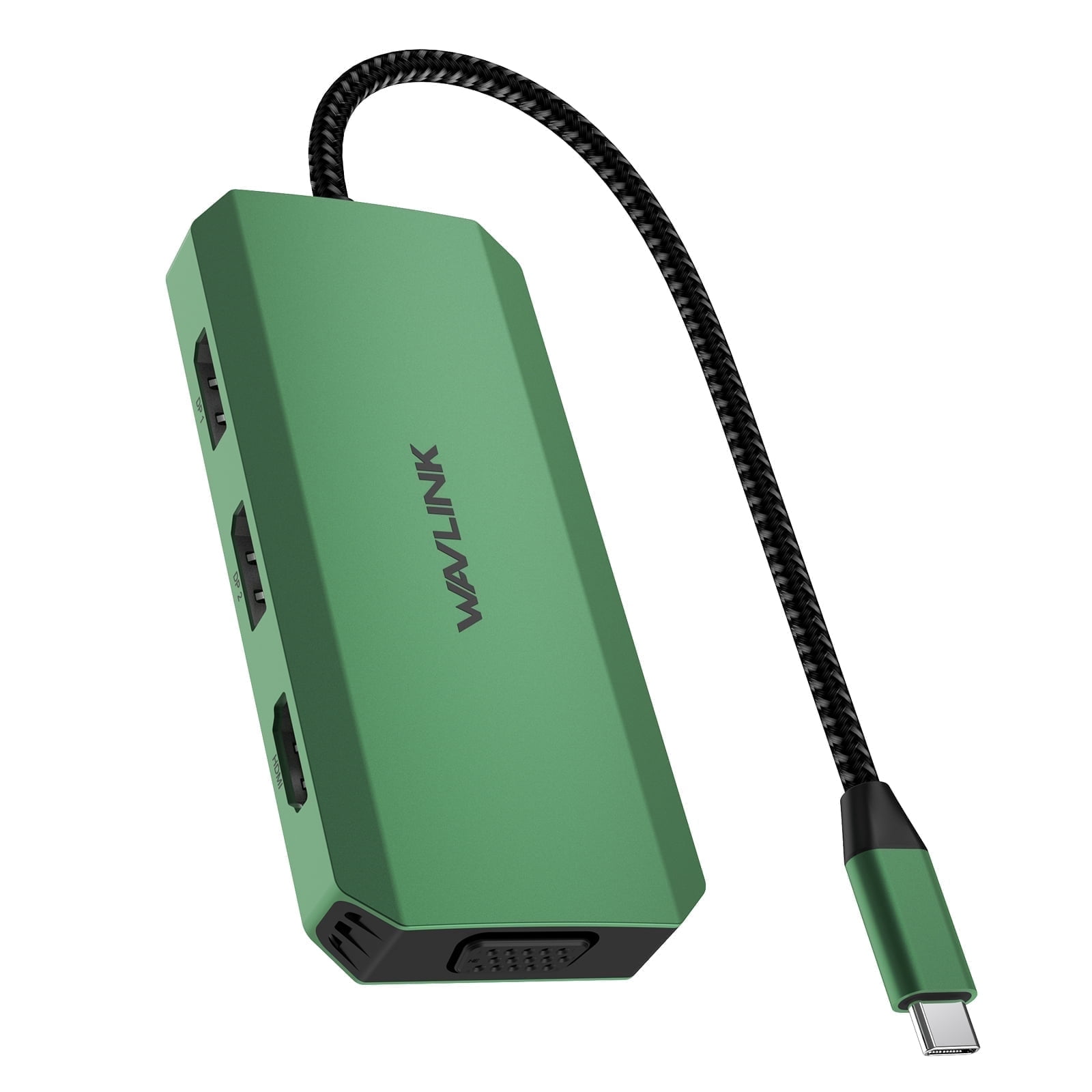WAVLINK 480Mbps USB Dock Station, Max 8K@60Hz USB to HDMI, DisplayPort ...