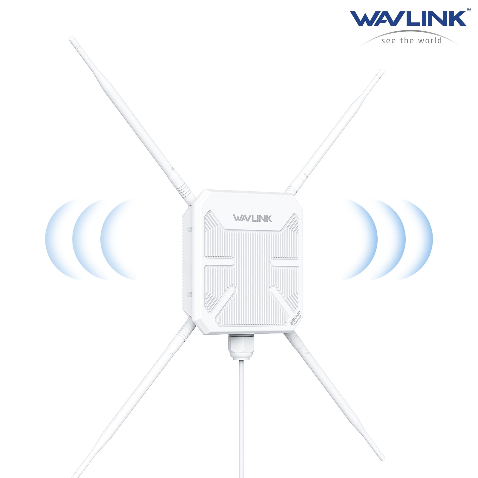 WAVLINK AC1200 WiFi 5 Outdoor Access Point, Long-Range Weatherproof ...