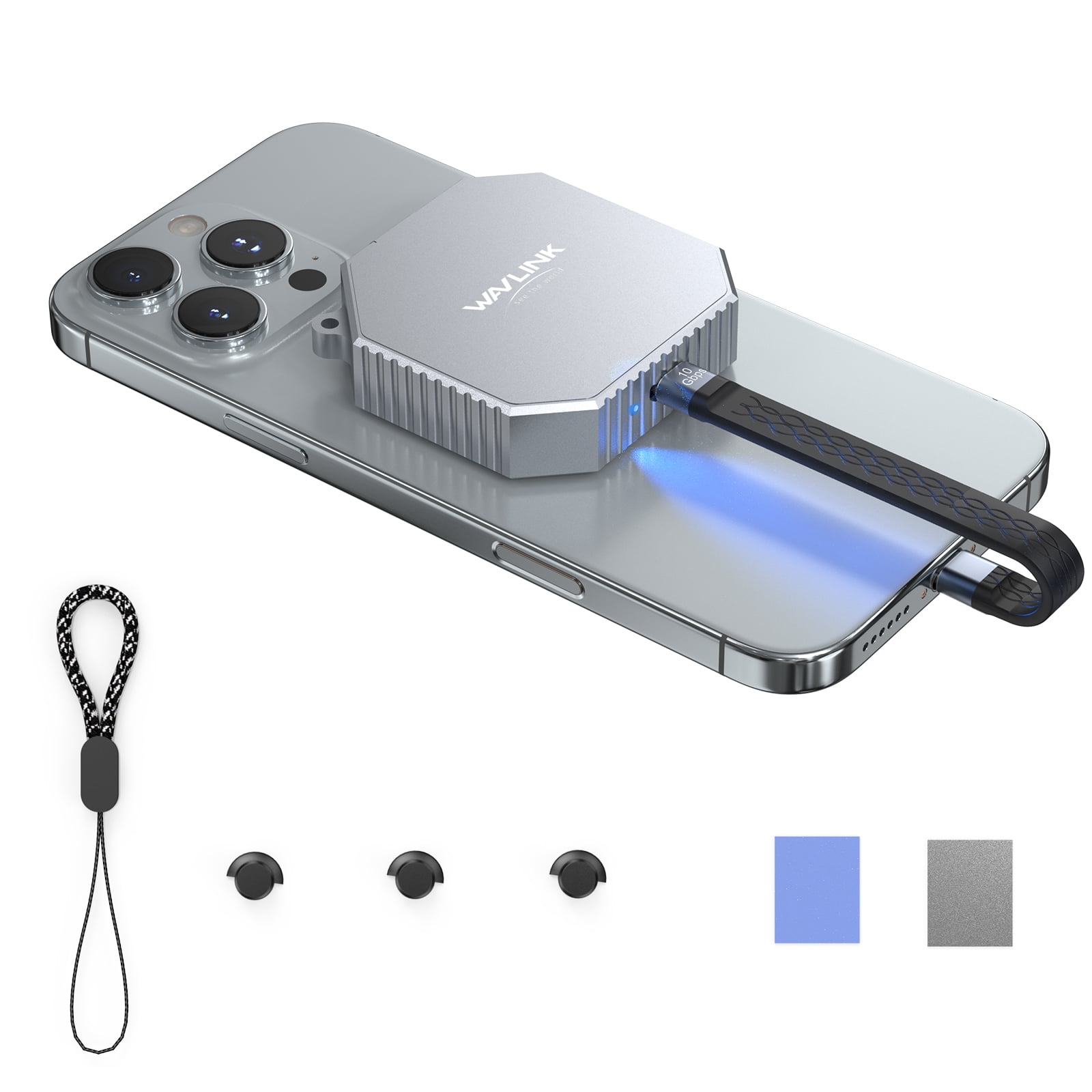 WAVLINK Magnetic M.2 2230 NVMe SSD Enclosure, 10Gbps USB C 3.2 Gen2 to ...