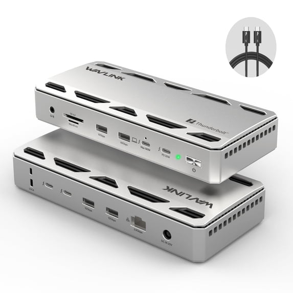 WAVLINK Thunderbolt 5 Dock Station, 12-in-1 Hub with 6K/8K Display ...