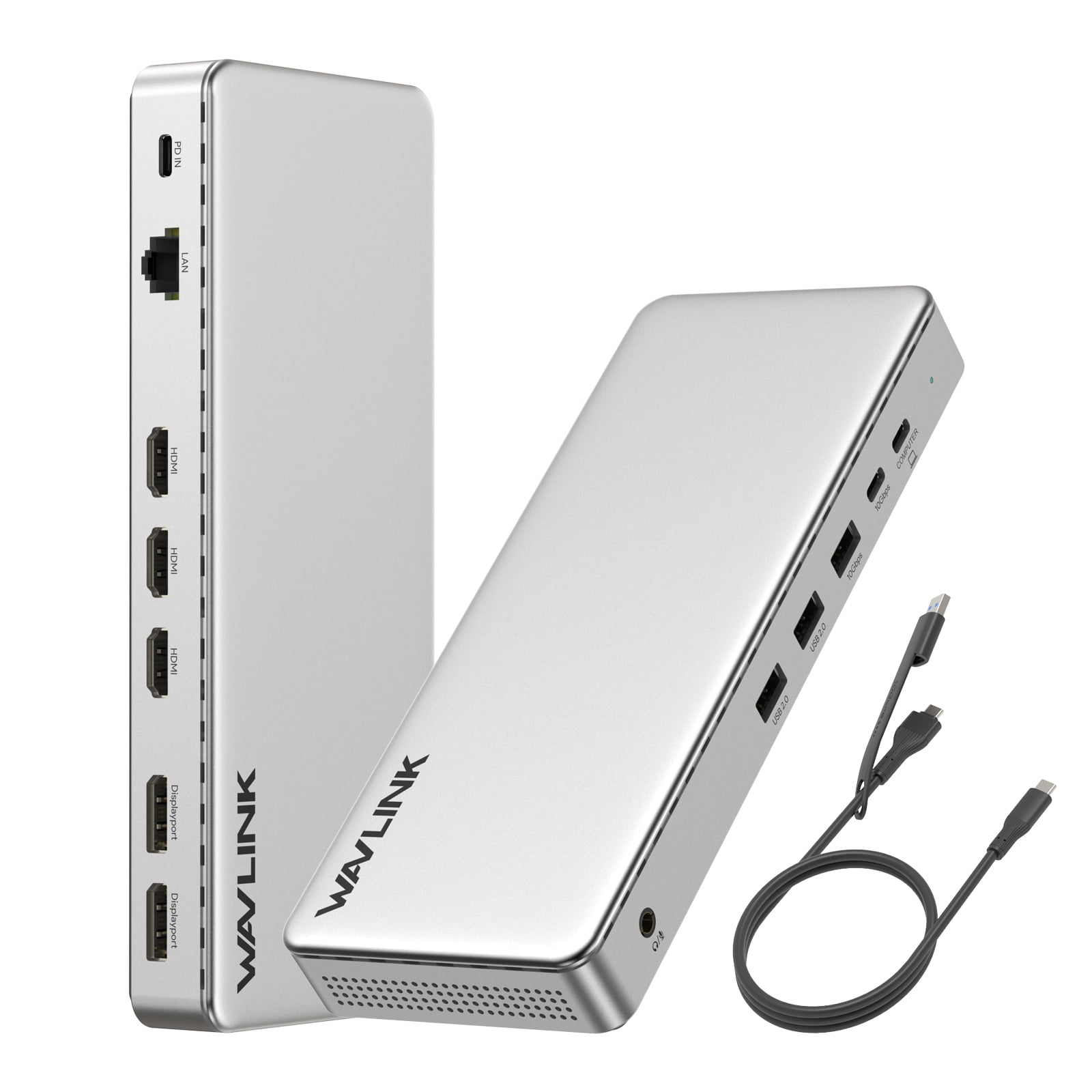WAVLINK Triple 4K@60Hz Display Dock Station with SM770 Chip, Laptop ...