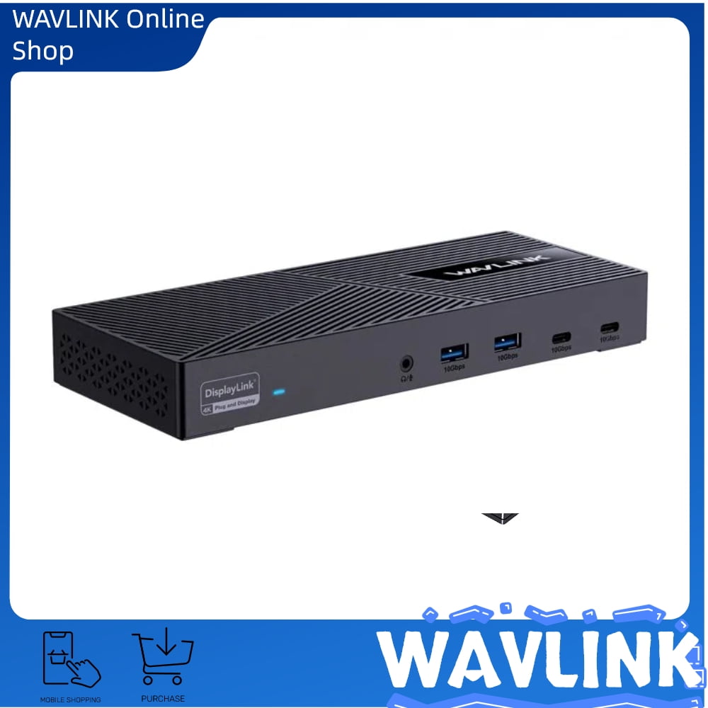 WAVLINK Triple Display Universal Docking Station, 15-in-1 USB-C Dock ...