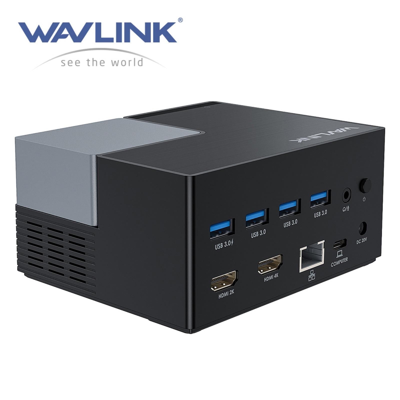 WAVLINK UG76PD2Pro USB-C Dual Display Laptop Docking Station, Retail ...