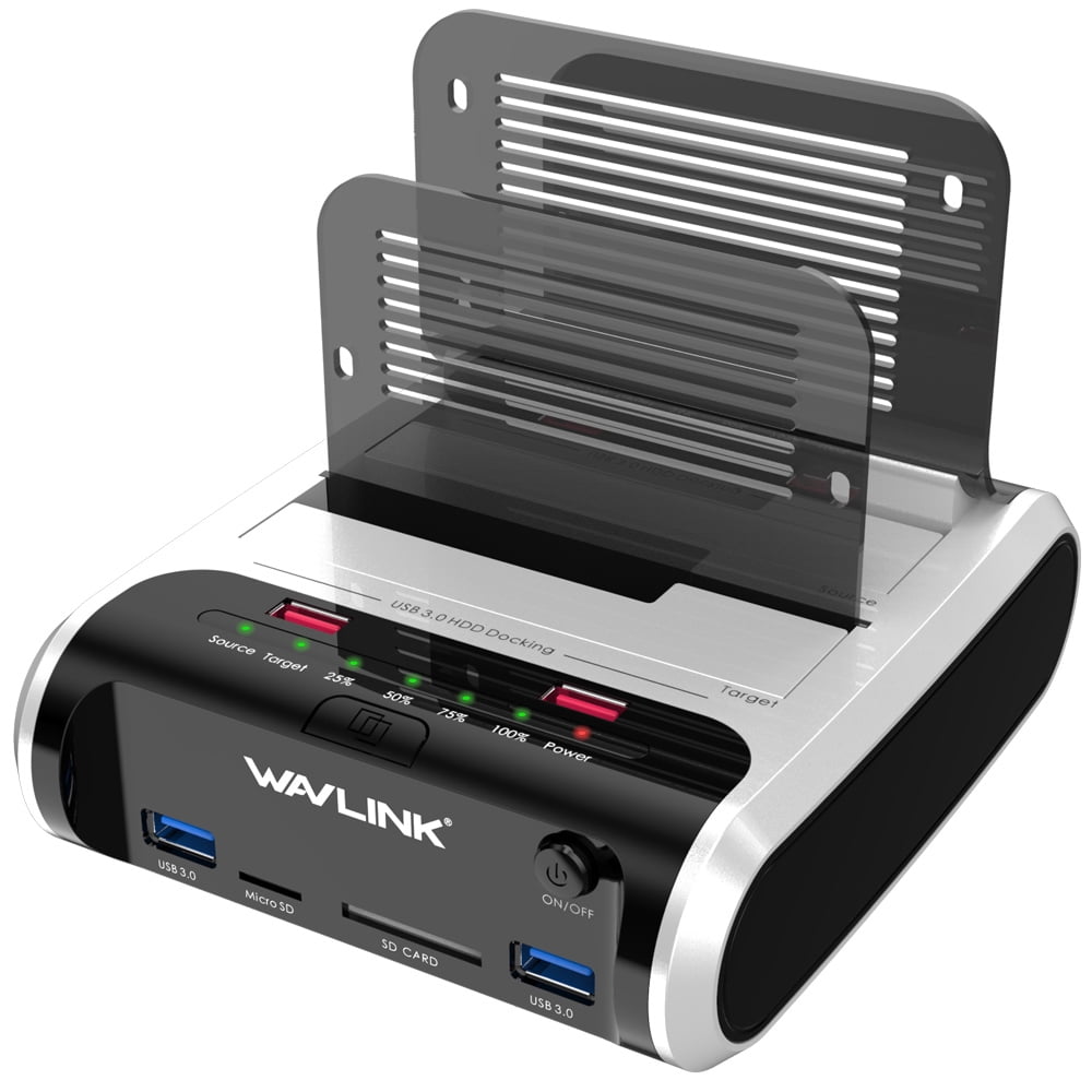 WAVLINK USB 3.0 to SATA Dual Bay External Hard Drive Docking Station ...