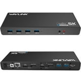 WAVLINK USB 3.0 Universal Laptop Docking Station,USB C to 5K/ Dual 4K ...