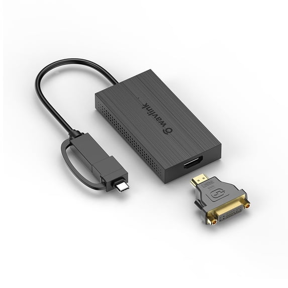 WAVLINK USB Adapter, Thunderbolt 3 HUB, 2K HDMI/DVI USB Adapter for ...