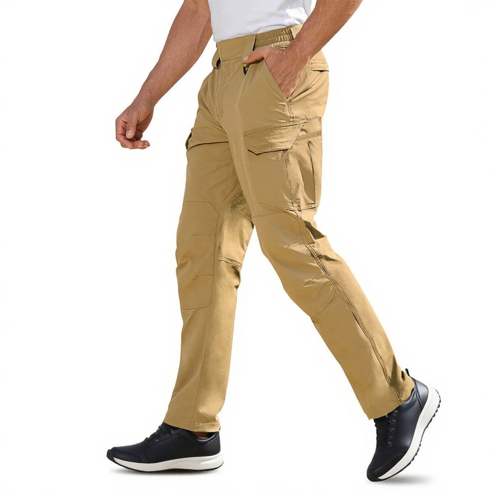 WAVSUF Tall and Big Men Multiple Pockets Cargo Pant for Mens Regular ...