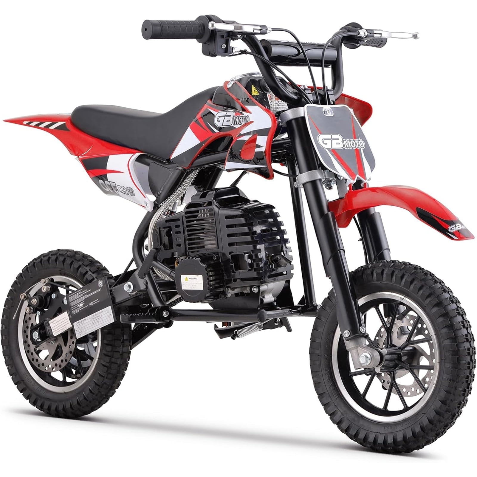QEASET 49CC Dirt Bike, Gas Powered Mini Bike, Red - Walmart.com