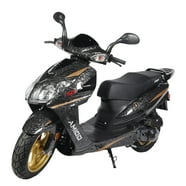 Vitacci Spider 200 EFI Gas Powered Moped Scooter for Adults - Black ...