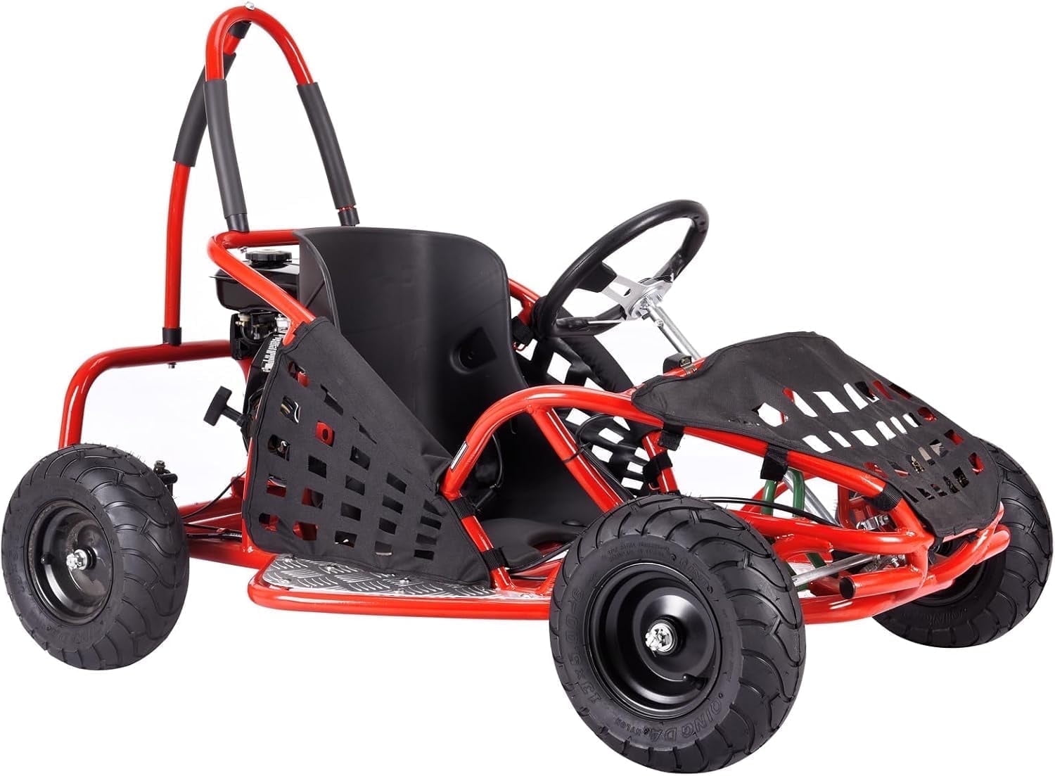 QEASET 79cc 1-Seater Gasoline Go-Kart, 4-Stroke 2.5HP, 13" Front and ...