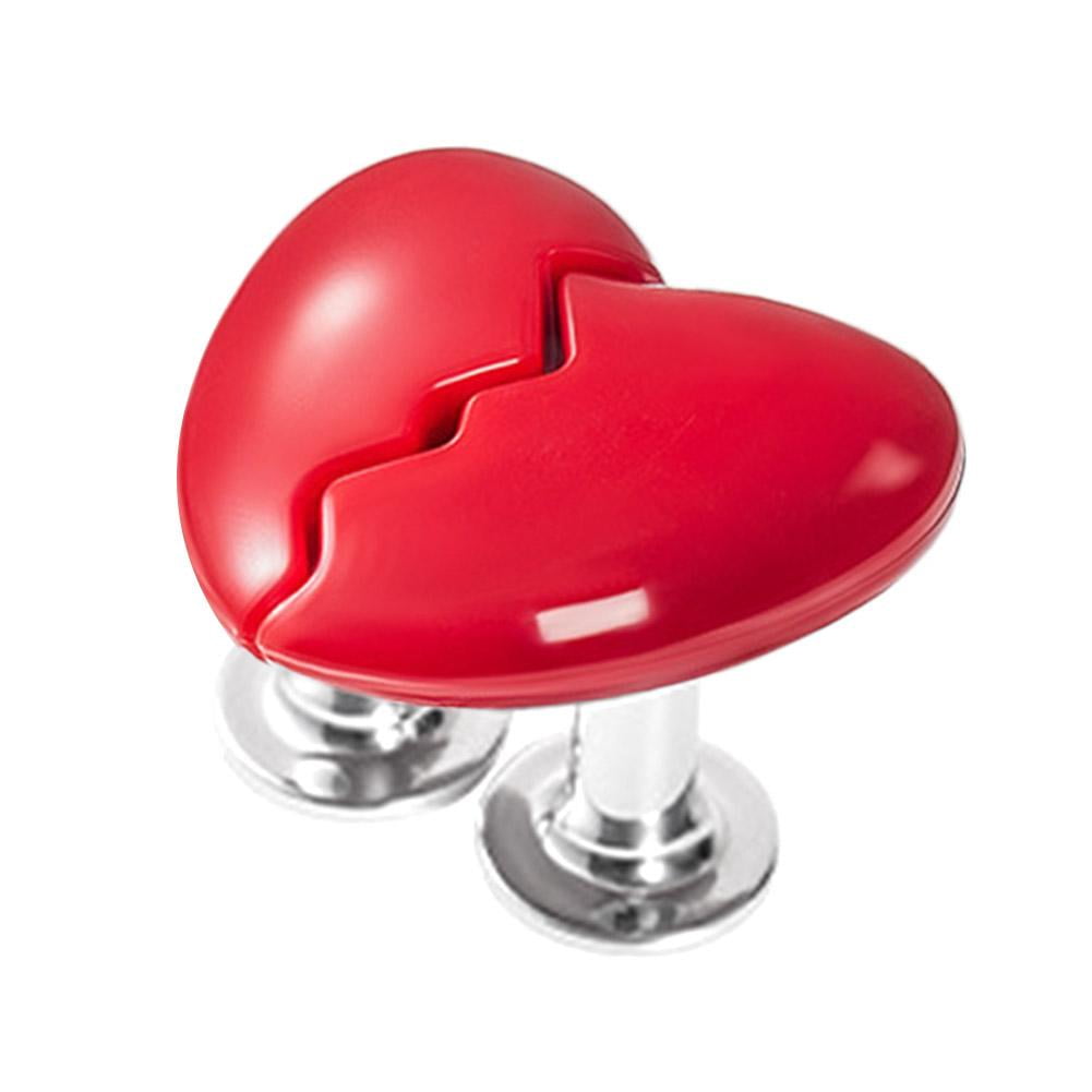 WAXCMXYH Broken Heart Shaped Toilet Press Button Toilet Press Tool for ...