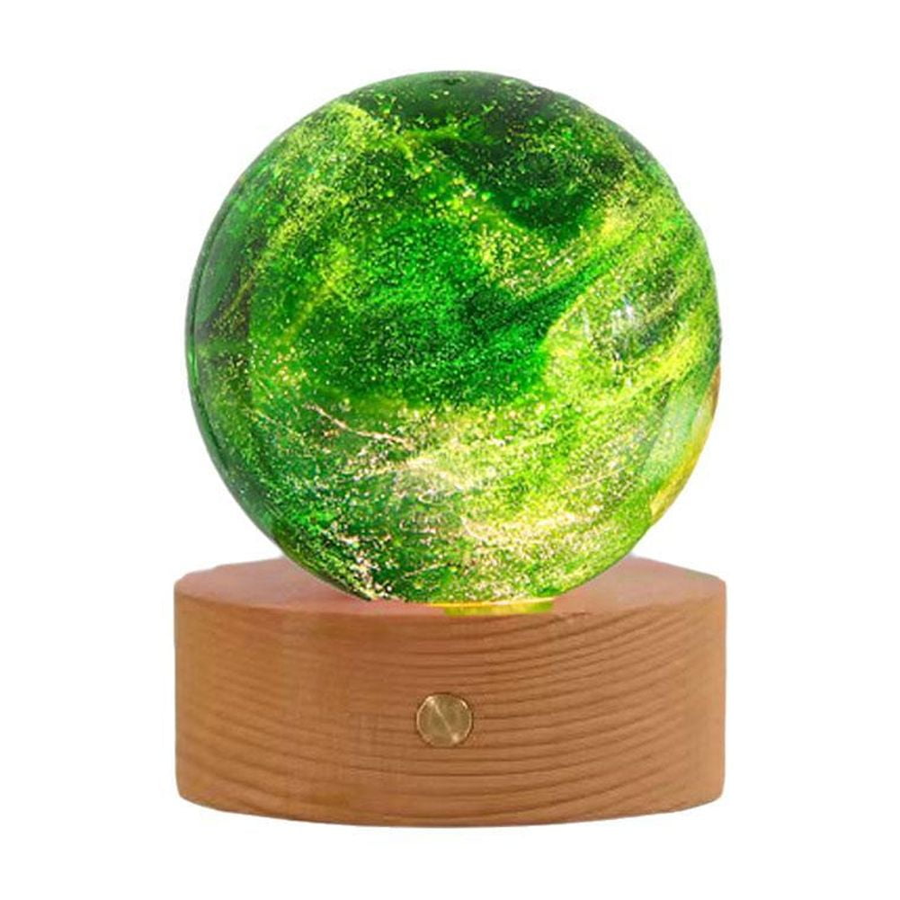 WAXCMXYH Crystal ball ornament colourful glass spheres Illuminated ...