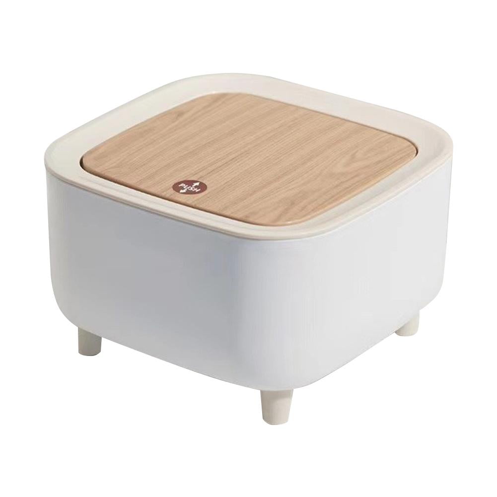 WAXCMXYH Cute Desktop Trash Can Waste Basket Garbage Bin Rubbish Bucket ...