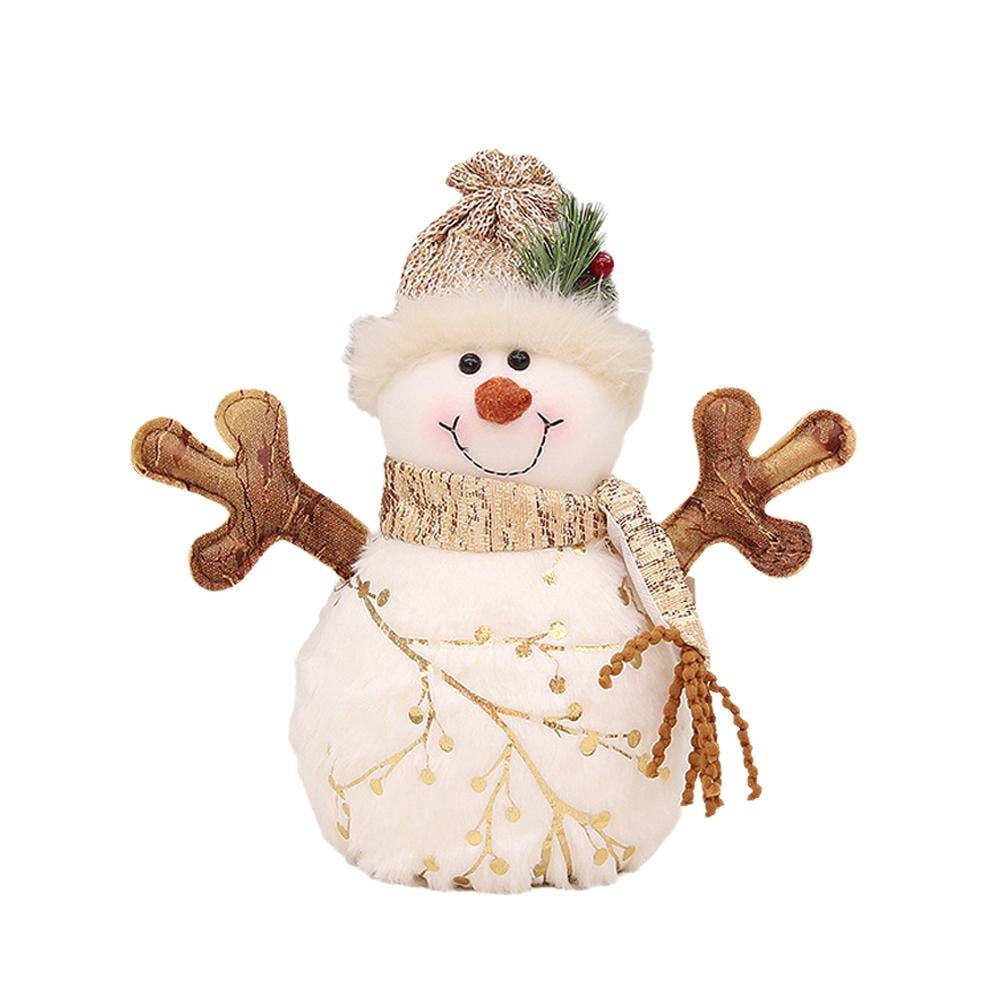 WAXCMXYH Festive Christmas Fun Plush Snowman Doll with Various Styles ...