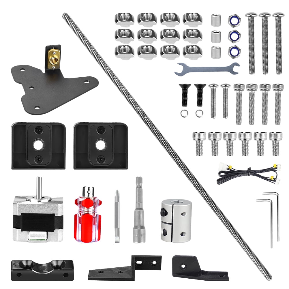 WAXIAYU 1 Set Printer Ender 3 Dual Z Axis Kit Metal Lead Screw Dual Z ...