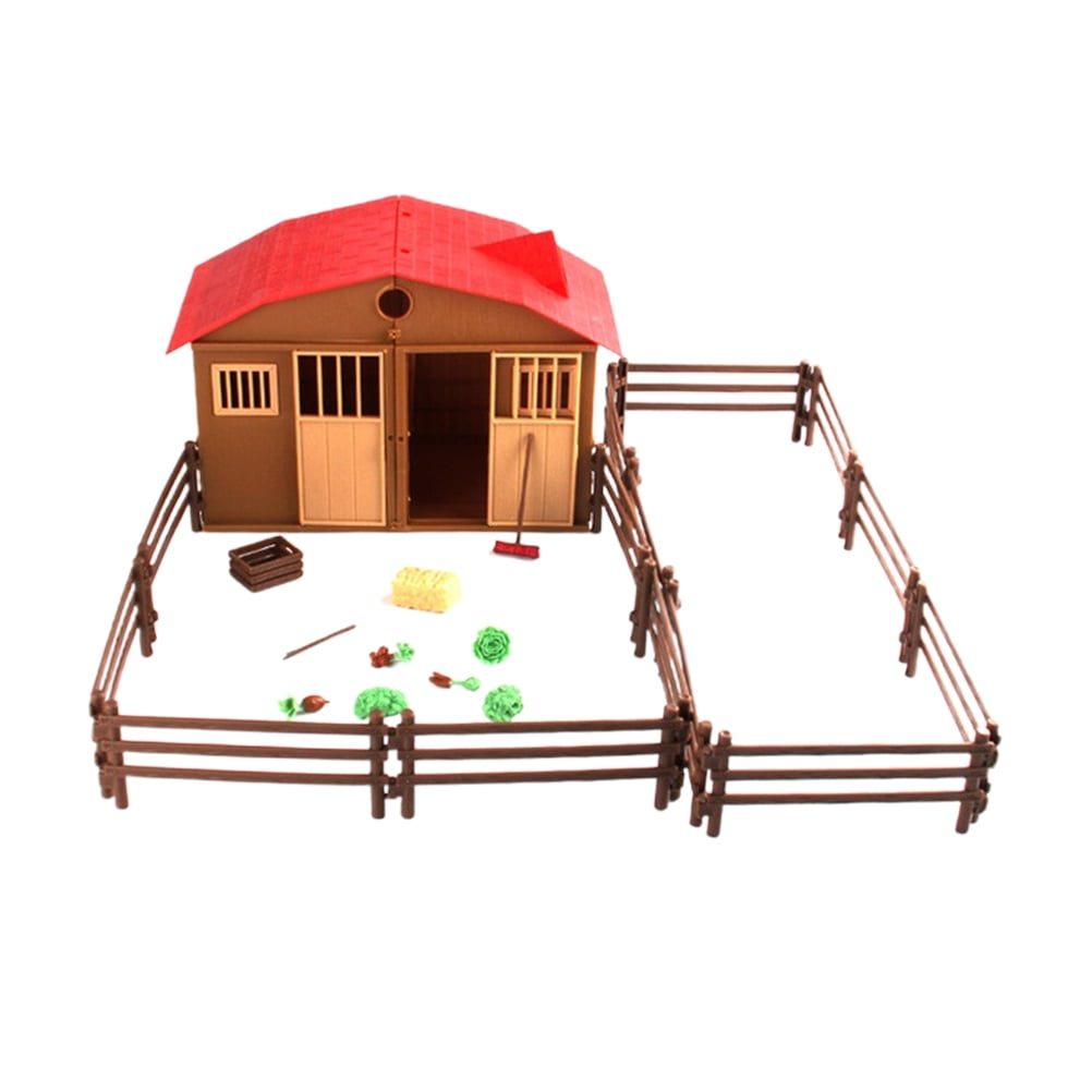 WAXIAYU 1 Set Toys Kids Barn Fence Gate Set Farmhouse Playset Barnyard ...