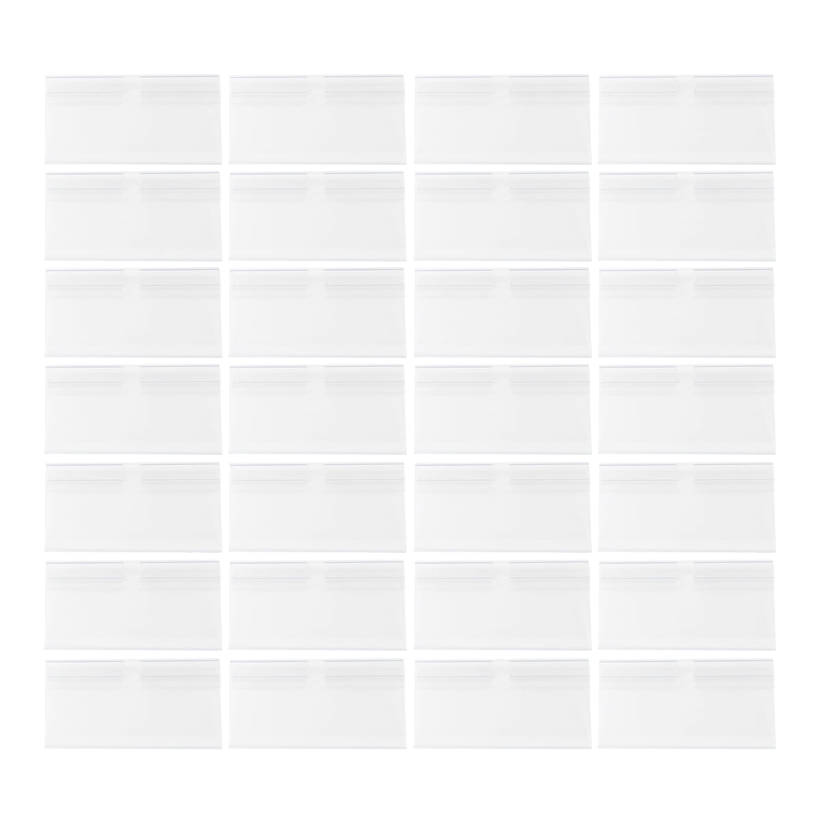 WAXIAYU 100 Clear Plastic Tags for Retail Display and Wire Shelves ...