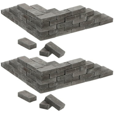 MLINS Miniature Bricks for Decoration Grey Pottery Clay Perfect for ...