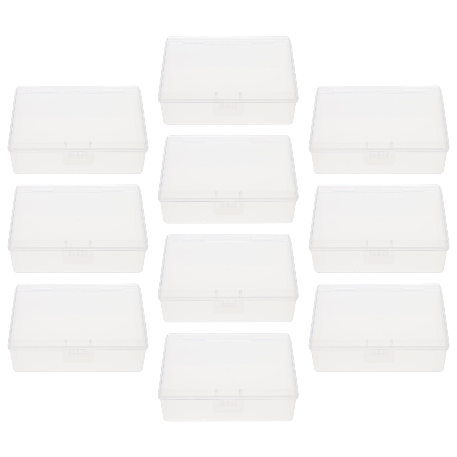 WAXIAYU 10Pcs Stackable Clear Storage Bins for Small Parts - Walmart.com