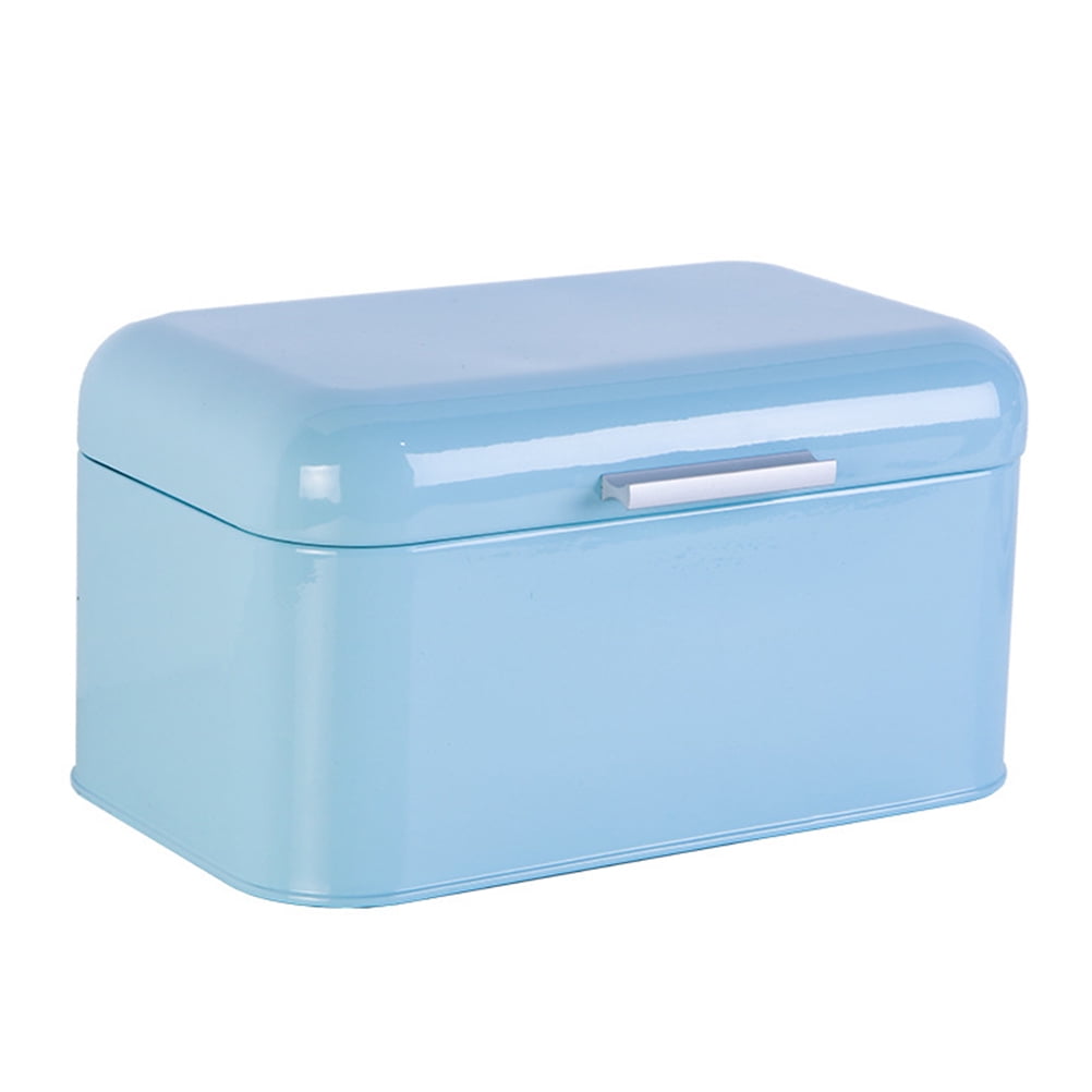 WAXIAYU 1PC Blue Metal Storage Box Practical Bread Box Dry Storage ...