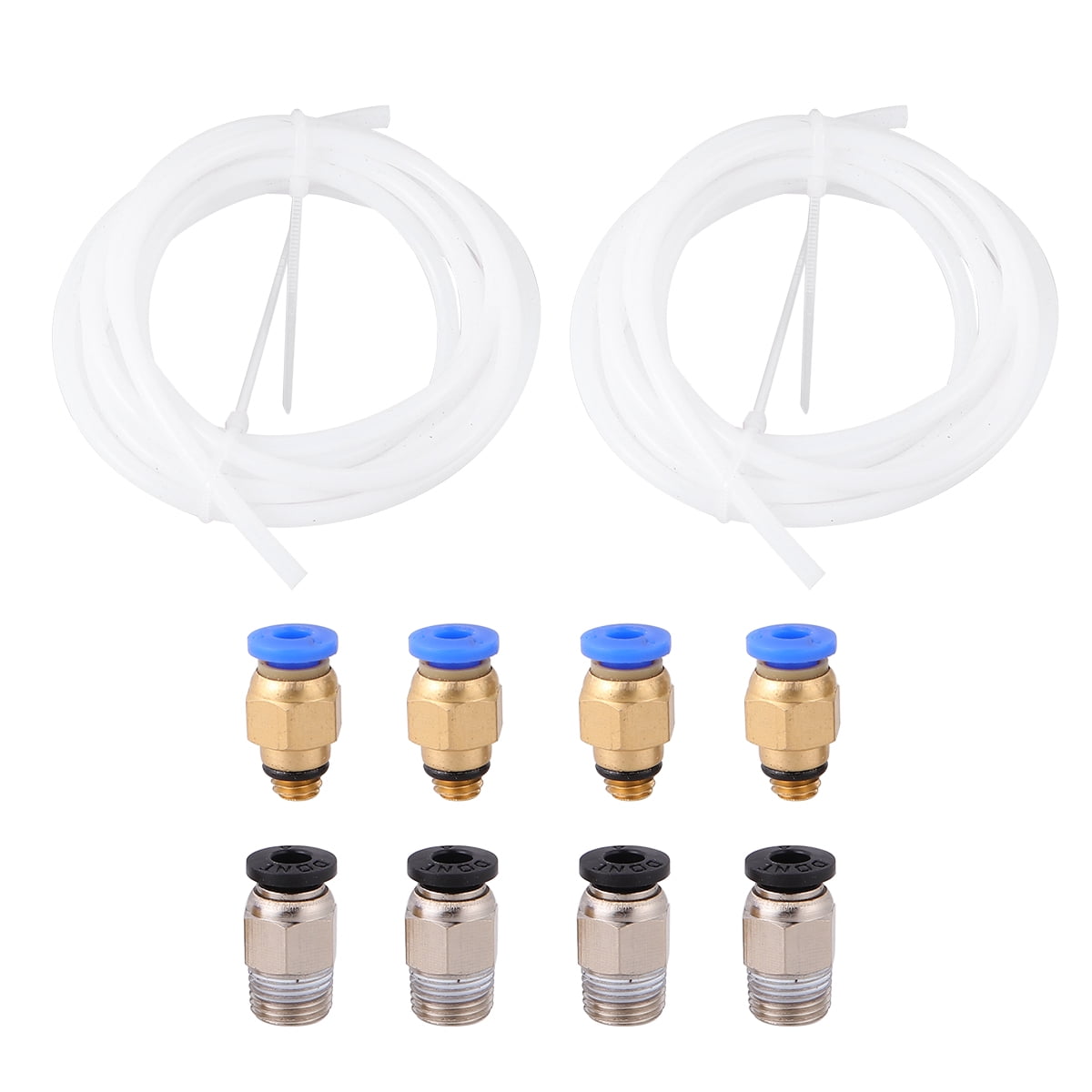 WAXIAYU 2 PTFE Tubes + 8 Fittings for 3D Printing Filament - Walmart.com