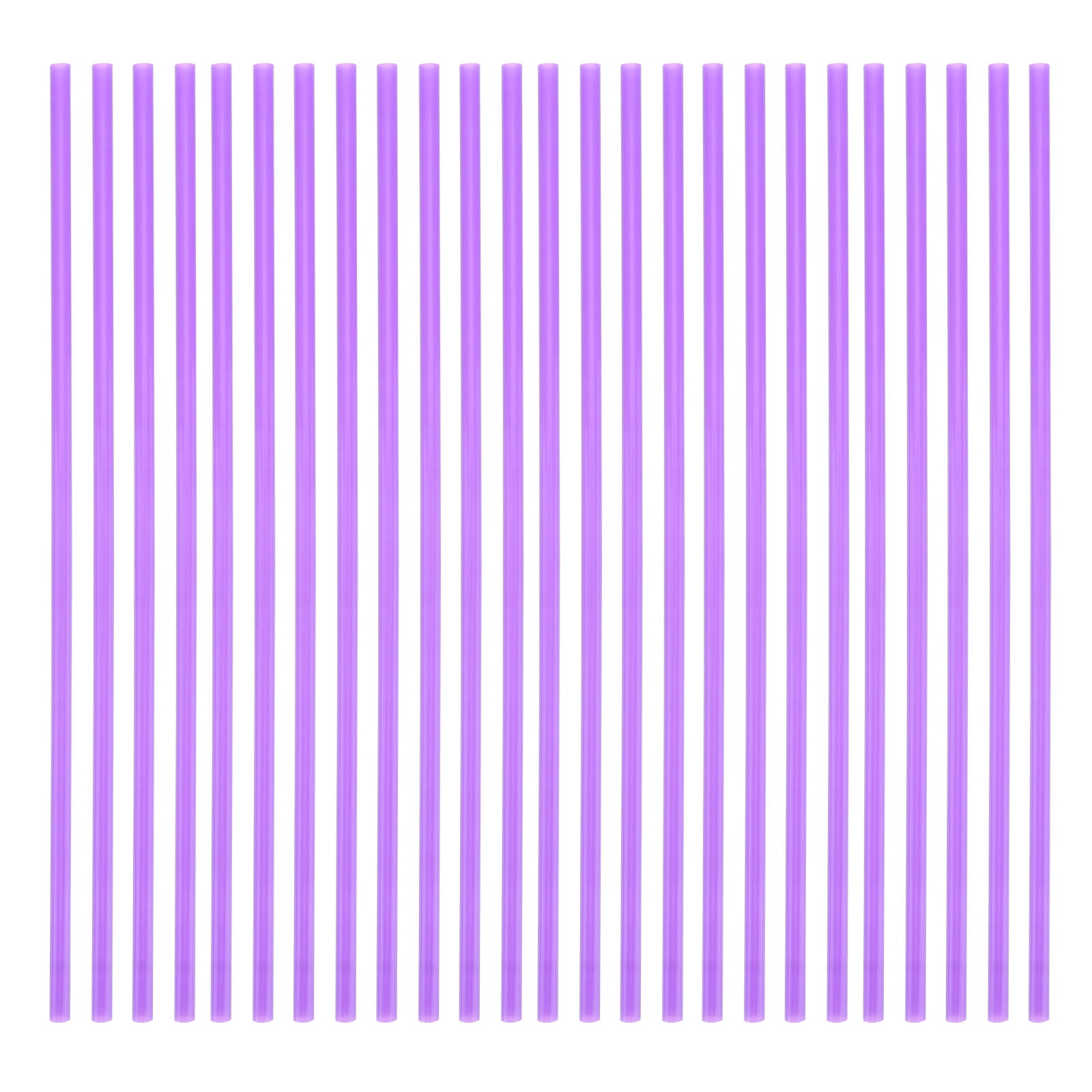 WAXIAYU 200 Purple Plastic Party Straws for Birthdays and Smoothies ...