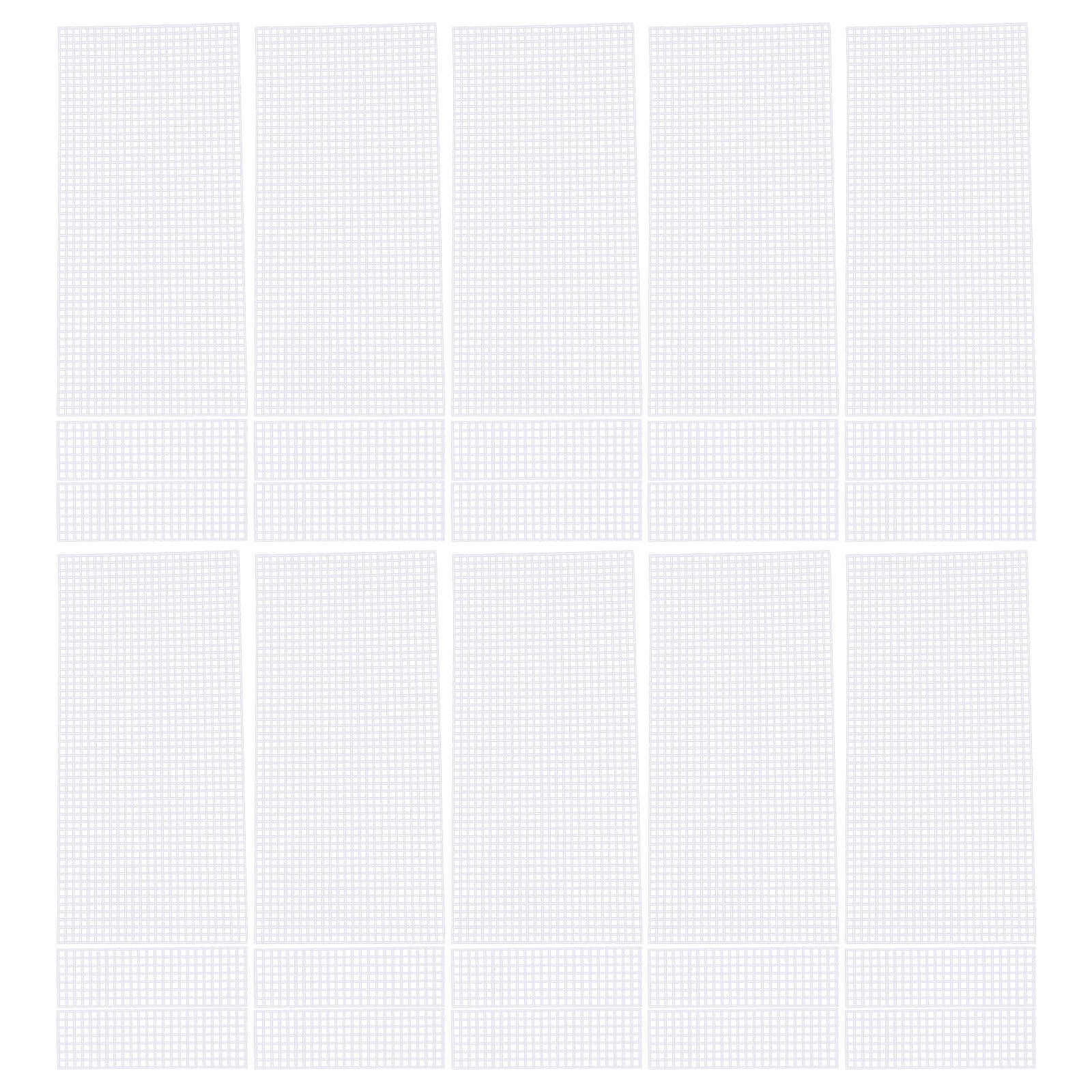 WAXIAYU 30 Clear Plastic Mesh Sheets for Embroidery and Crafting ...