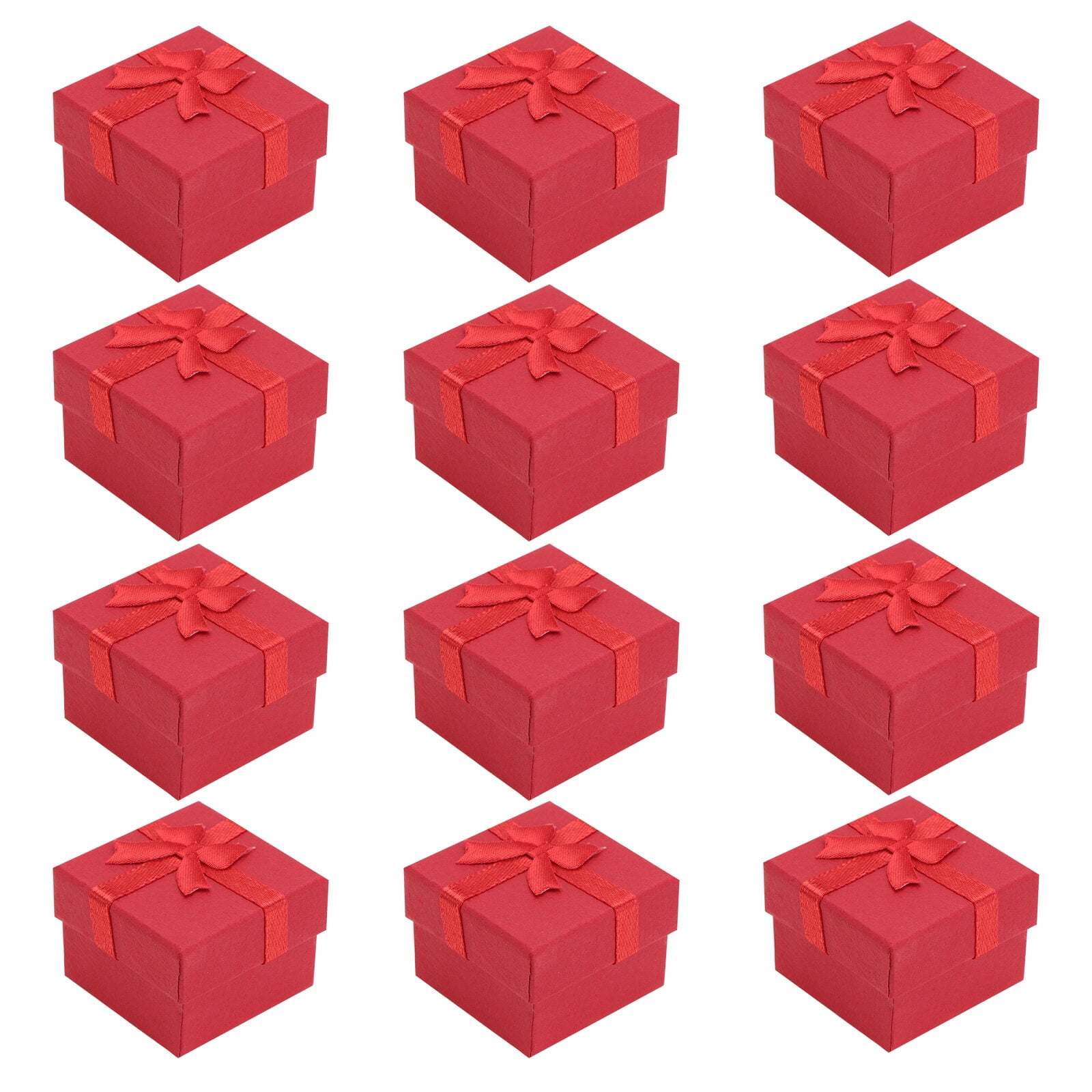 WAXIAYU 30 Small Ring Boxes Cardboard Cube for Jewelry (Red) - Walmart.com