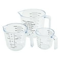 WAXIAYU 3pc Clear Glass Measuring Cups Set for Kitchen Cooking Baking ...
