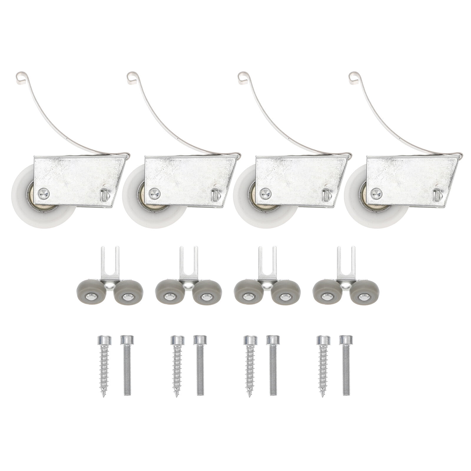 WAXIAYU 4 Sets Wardrobe Sliding Door Track Set for Cabinet - Walmart.com