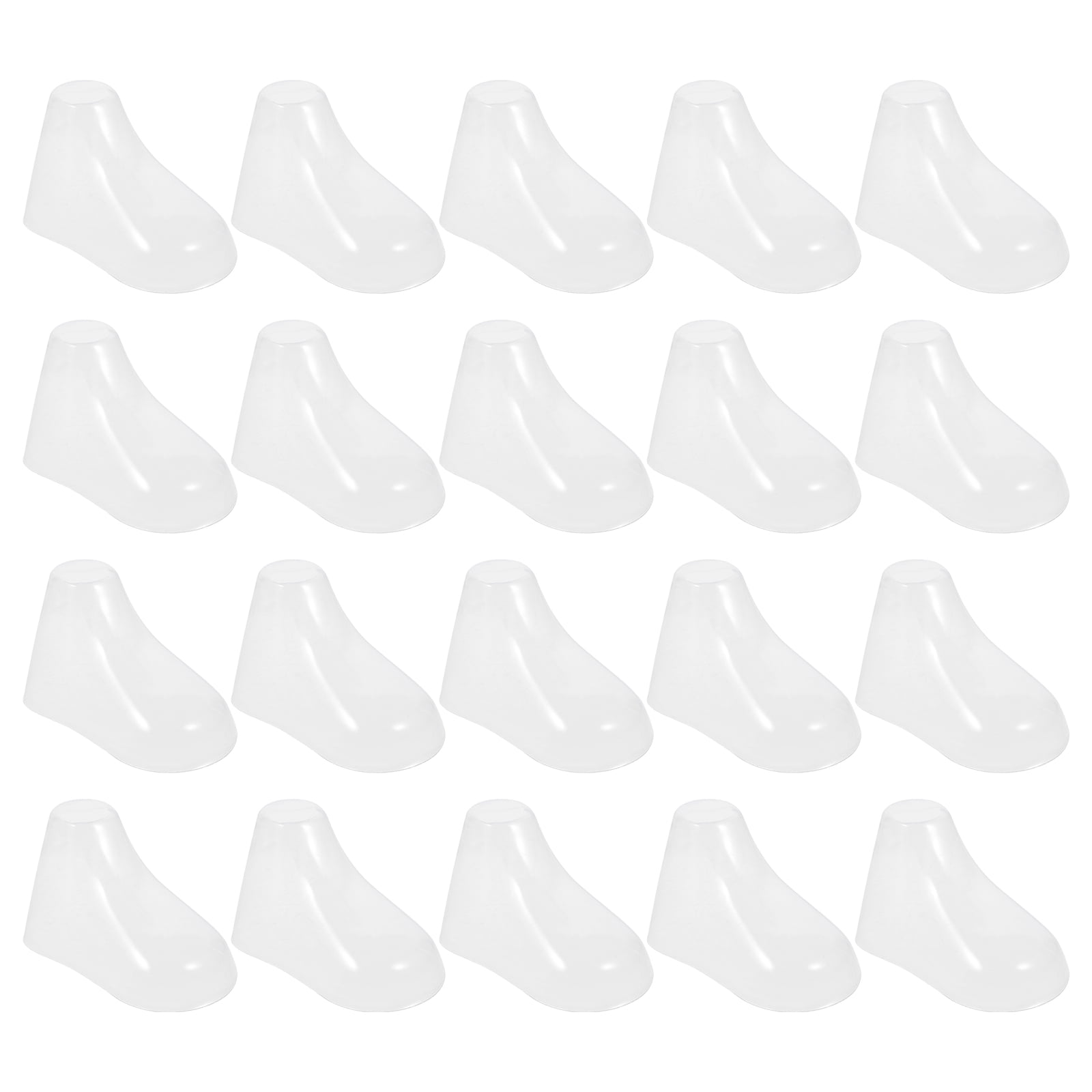 WAXIAYU 40pcs Children Feet Booties Mould Socks Display Showcase Clear ...