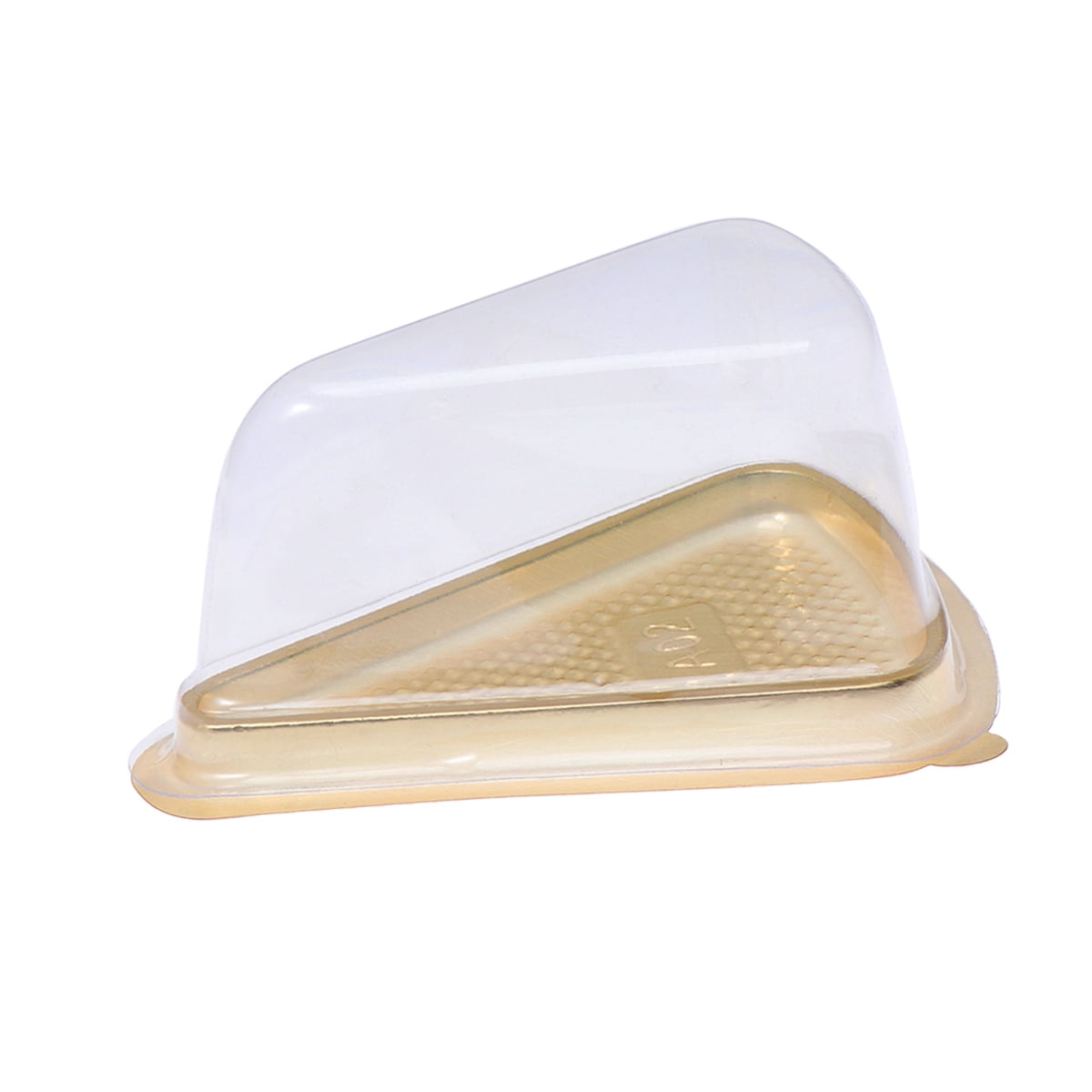 WAXIAYU 50 Clear Plastic Triangle Cake Boxes with Lids for Bakery Take ...