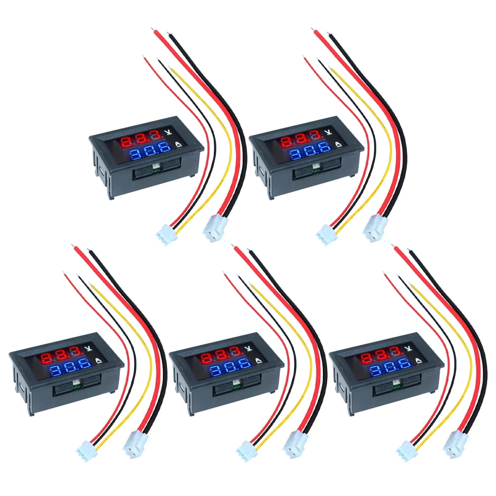 WAXIAYU 5pcs LED Voltmeter Ammeter Digital Multimeter Display Voltage ...