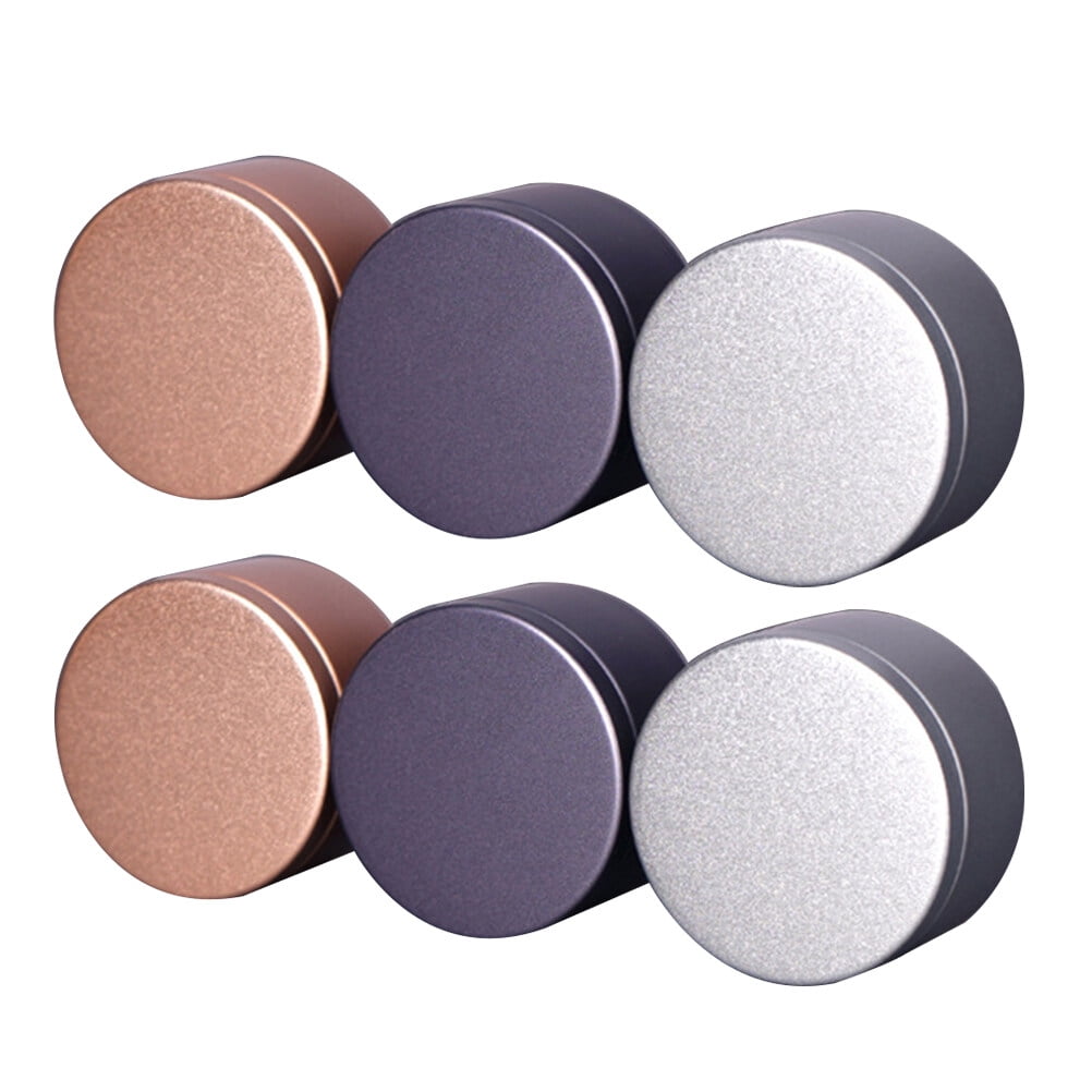WAXIAYU 6 Round Metal Tins with Lids for Storage and Portable Coffee ...