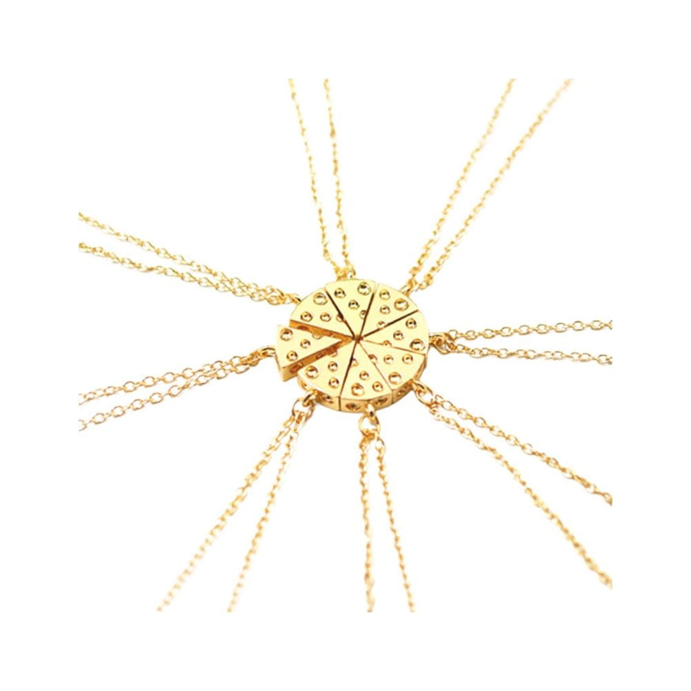 WAXIAYU 8Pcs Best Friend Puzzle Friendship Necklace Chains Golden ...