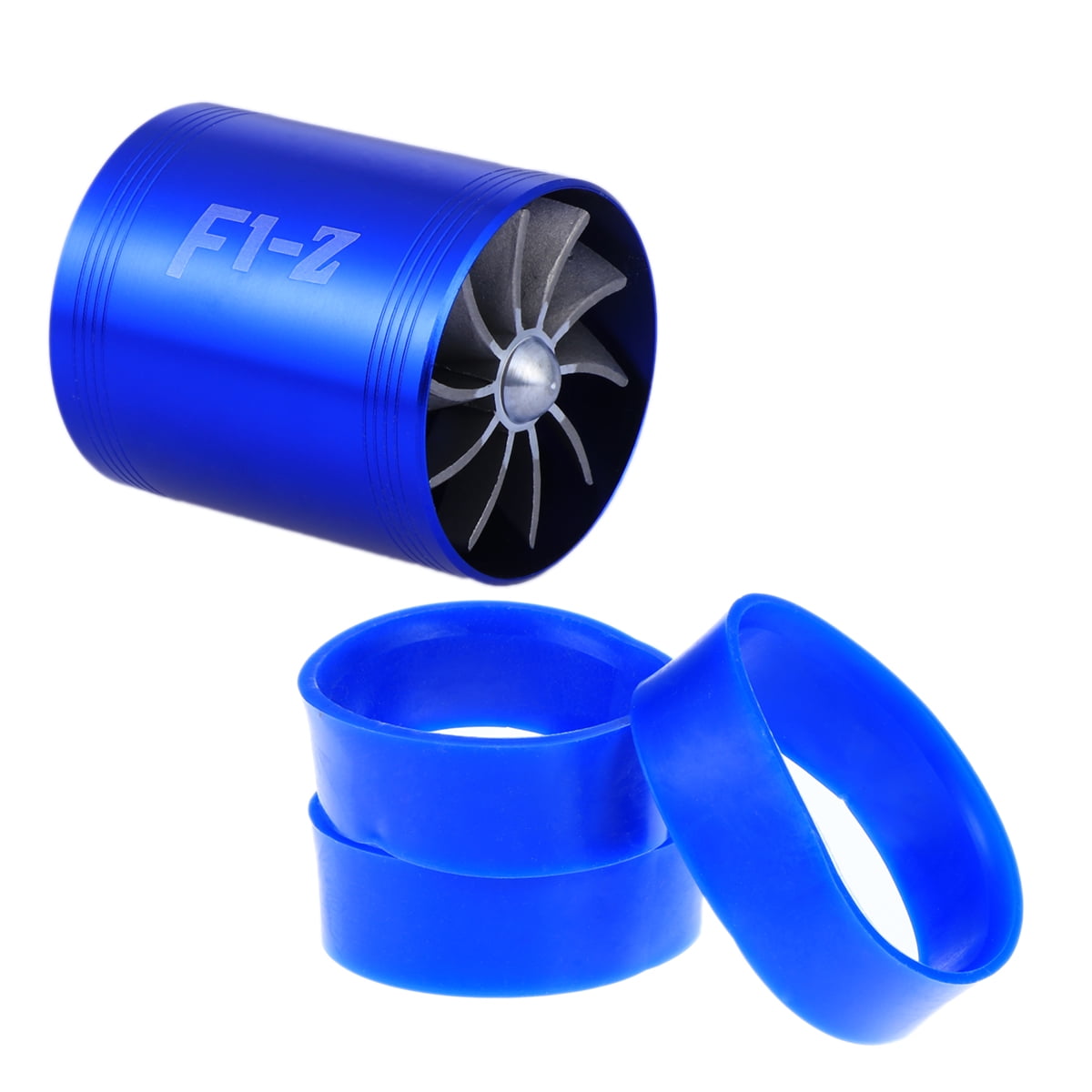 WAXIAYU Car Air Intake Turbonator: Dual Fan Cold Air Intake Gas Blue ...