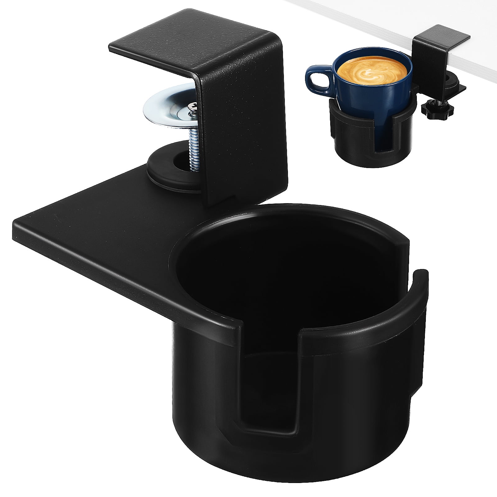 WAXIAYU Desk Cup Holder Desk Clamp Table Cup Holder Table Edge Beverage ...