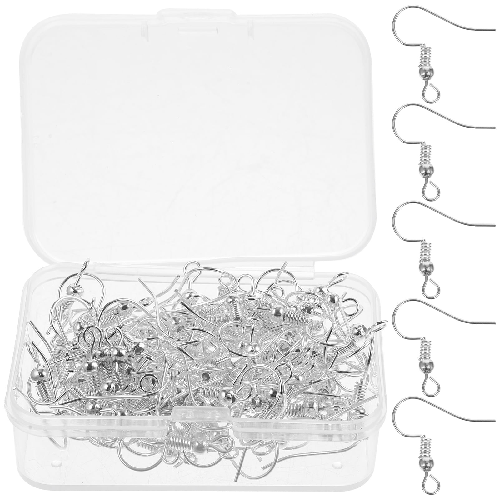 WAXIAYU Metal Earring Hooks DIY 120pcs Ear Wires Fish Hooks Jewelry ...