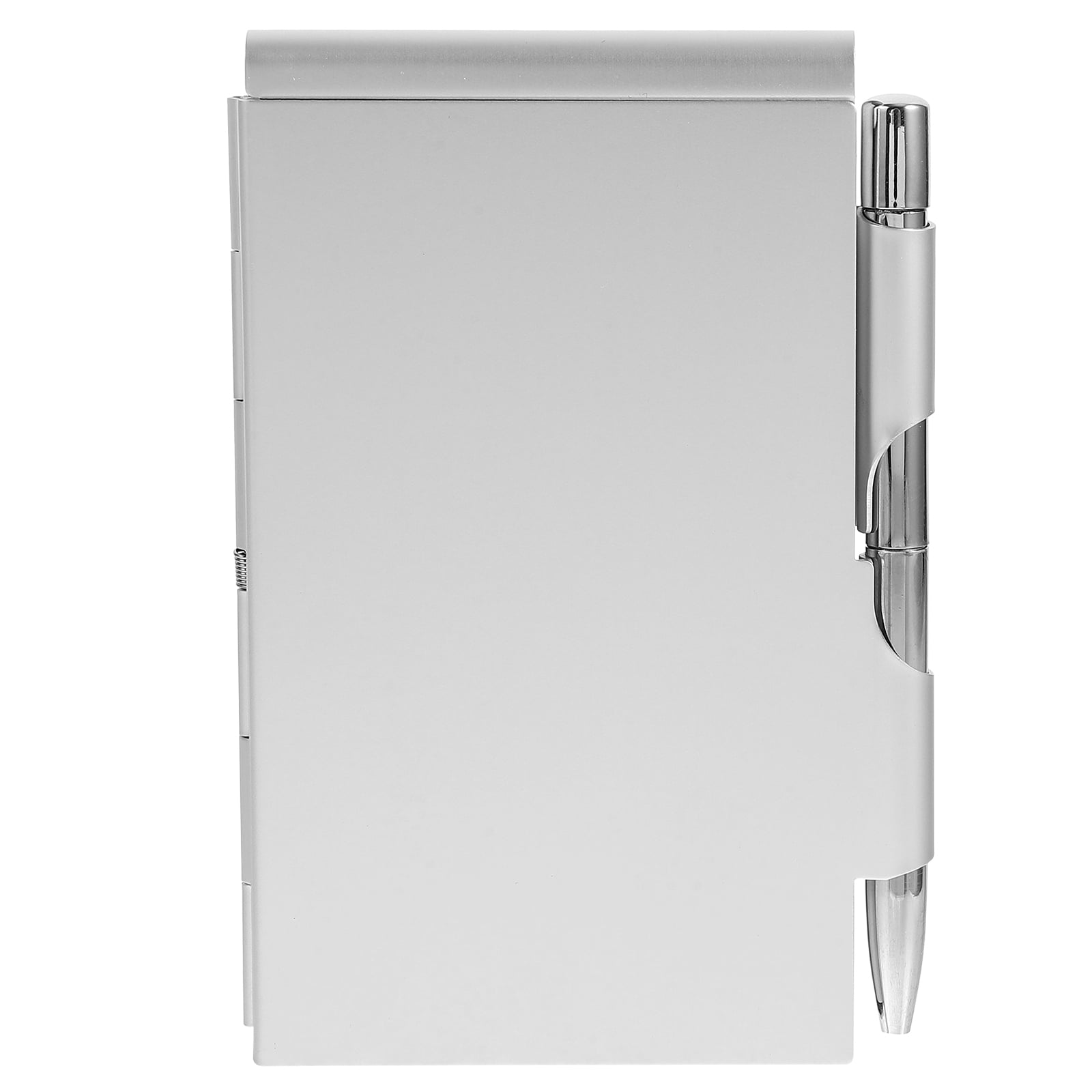 WAXIAYU Metal Pocket Notebook with Pen & Tearable Flip - Small Silver ...