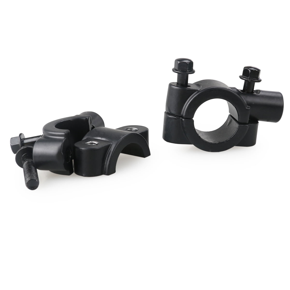 WAXIAYU Motorcycle Mirror Mount 10mm 7/8" Handlebar Clamp Pair ...
