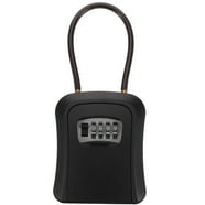 Key Storage Lock Box, Combination Lock Box, Wall Mounted Lock Box Black ...